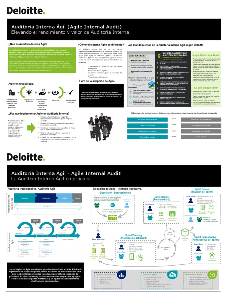 Agile Internal Audit Placemat - Español | PDF | Auditoría | Contabilidad