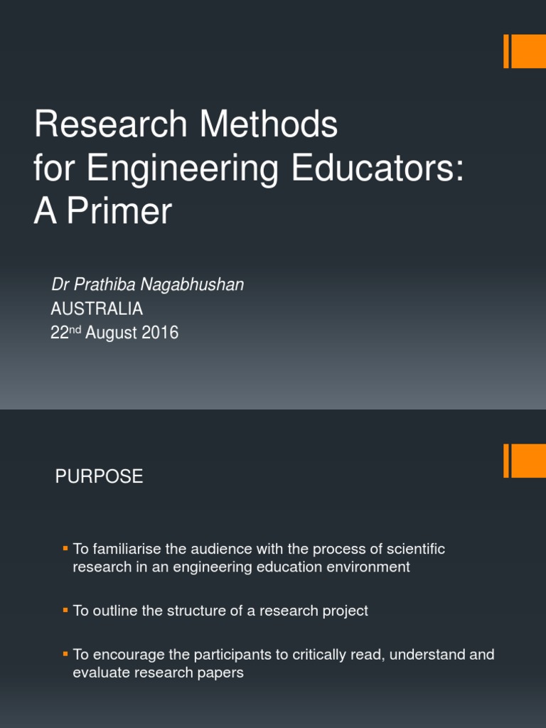 Research Methods For Engineering Educators | PDF | Survey Methodology ...