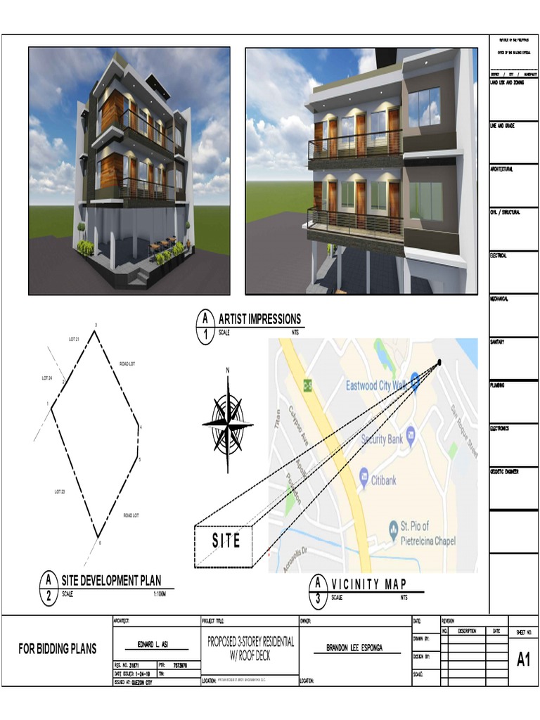 Perspective of 3-Storey Dorm | PDF
