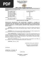 Resolution Requesting Monoblock Chairs | PDF | Government