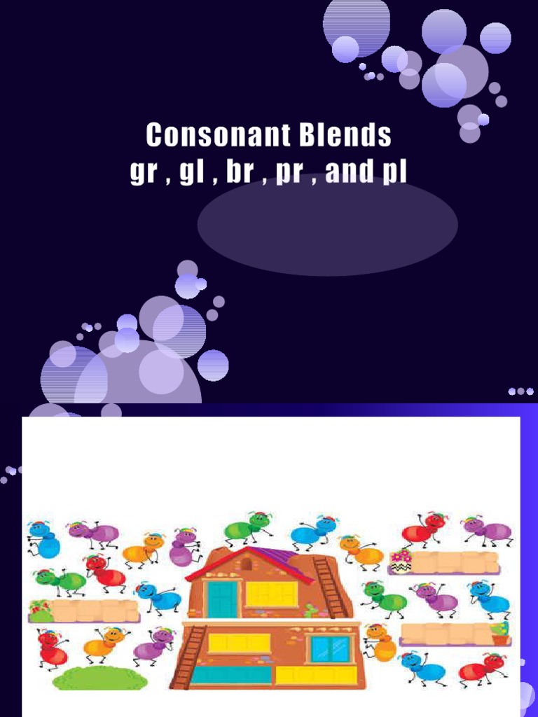 Consonant Blends BL, PR | PDF