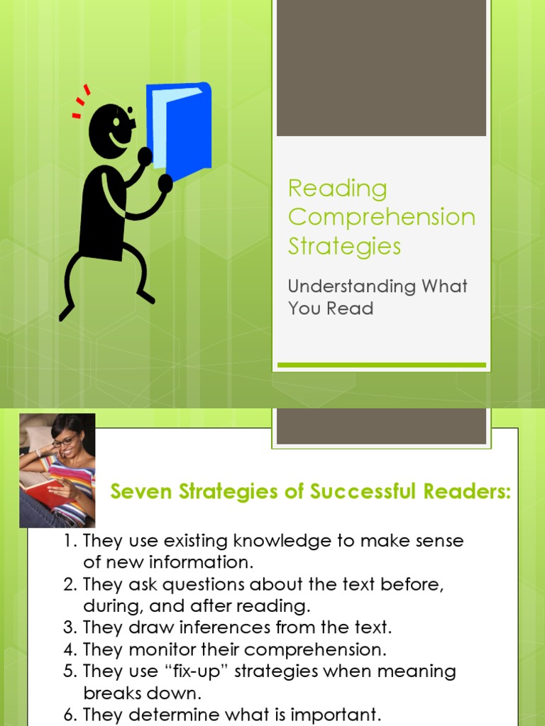 Reading Comprehension Strategies: Understanding What You Read | PDF ...