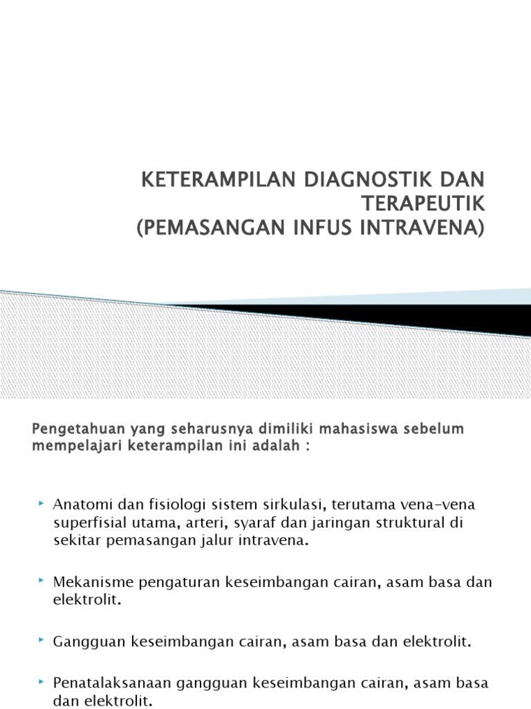 Panduan Pemasangan Infus Intravena | PDF