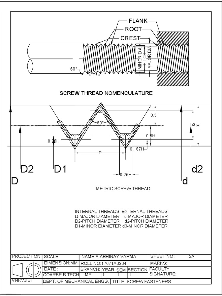 Auto Cad Screws | PDF