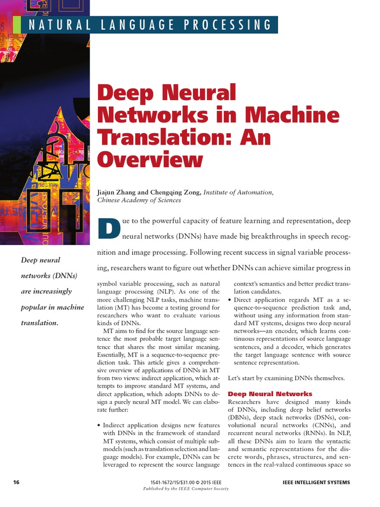 Deep Neural Networks in Machine Translation | PDF | Deep Learning ...