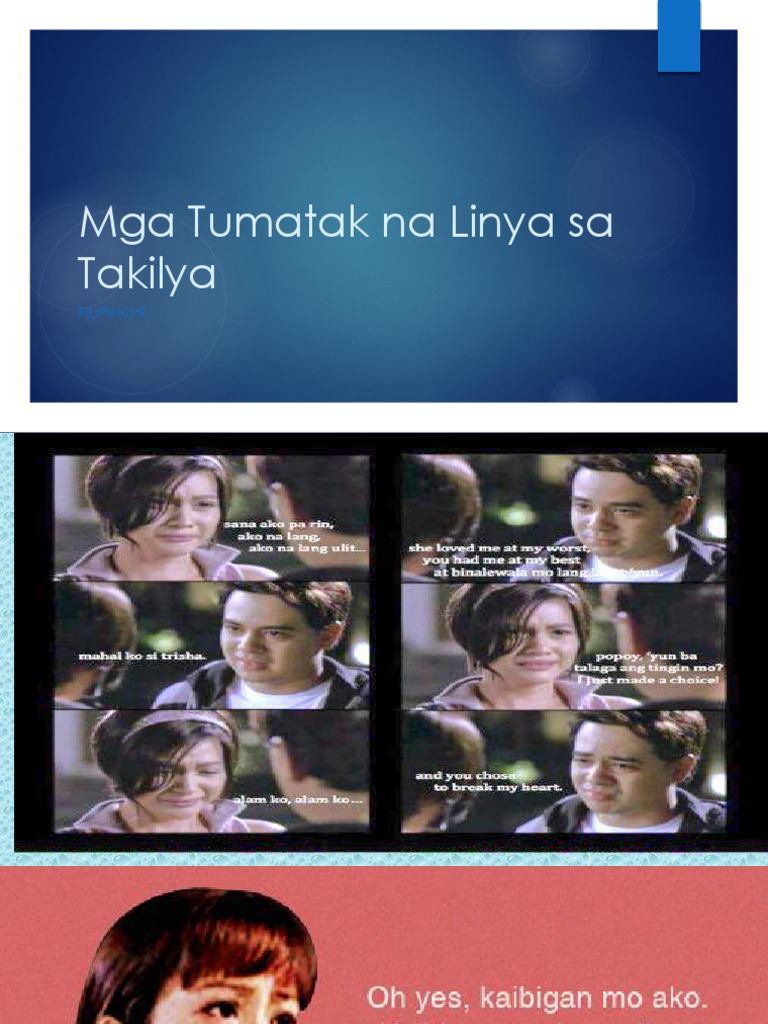 Mga Tumatak Na Linya Sa Takilya | PDF