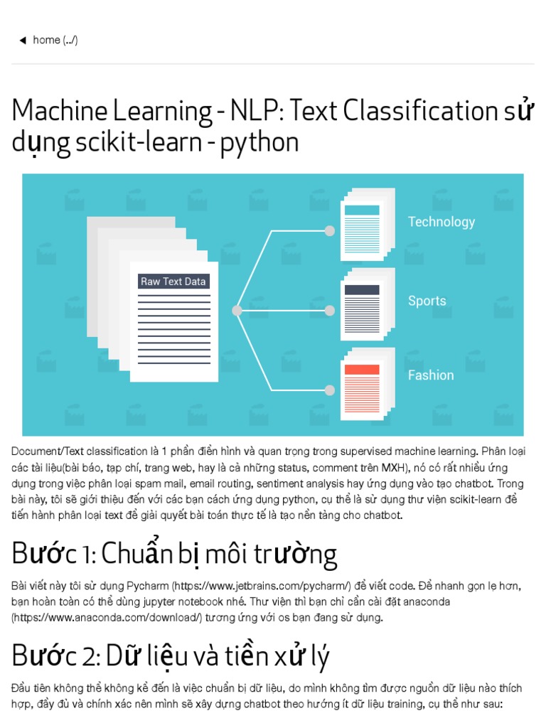 Machine Learning - NLP: Text Classification Sử Dụng Sklearn Python ...