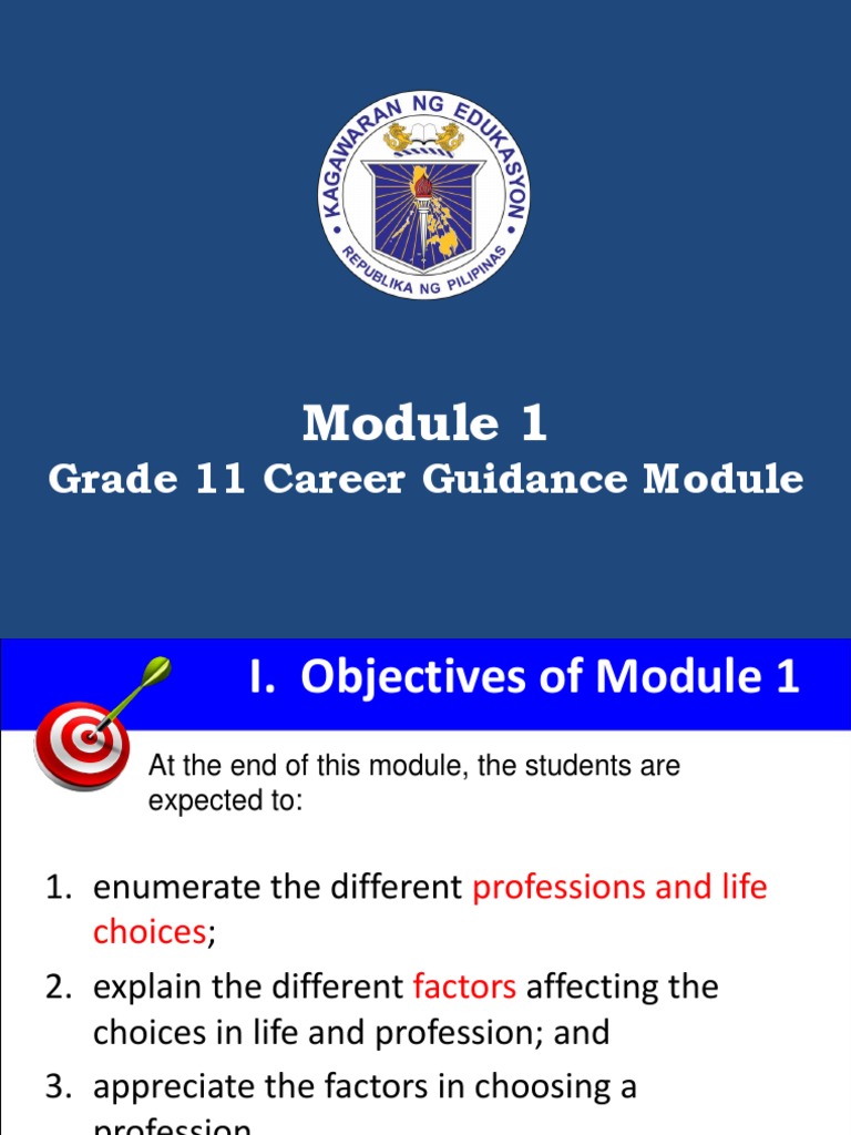 Grade 11 Career Guidance Module | PDF | Personality Type | Behavioural ...