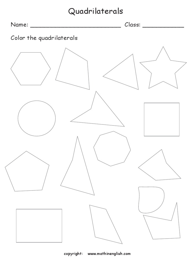 Exploring the Properties of Quadrilaterals Through Hands-On Coloring ...