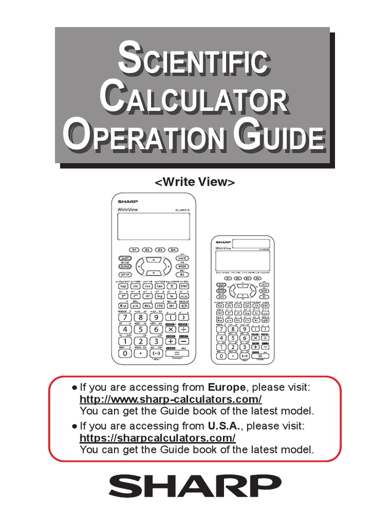 Scientific Calculator Operation Guide | PDF | Trigonometric Functions ...
