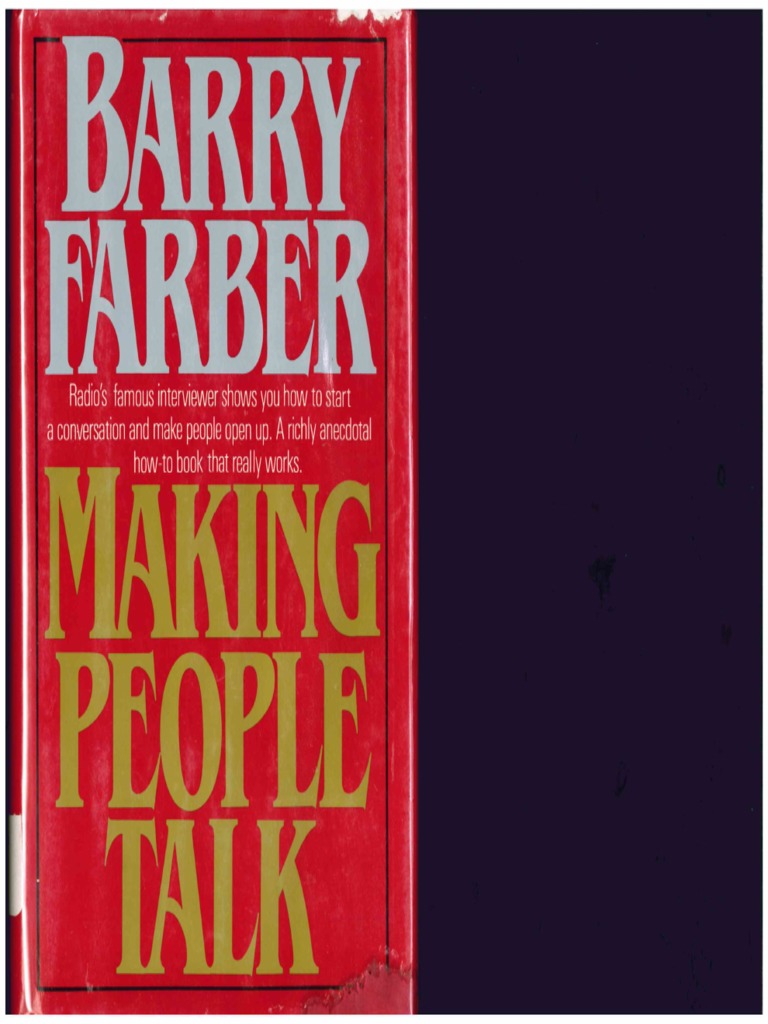 Making People Talk - Barry Farber | PDF | People | Entertainment (General)