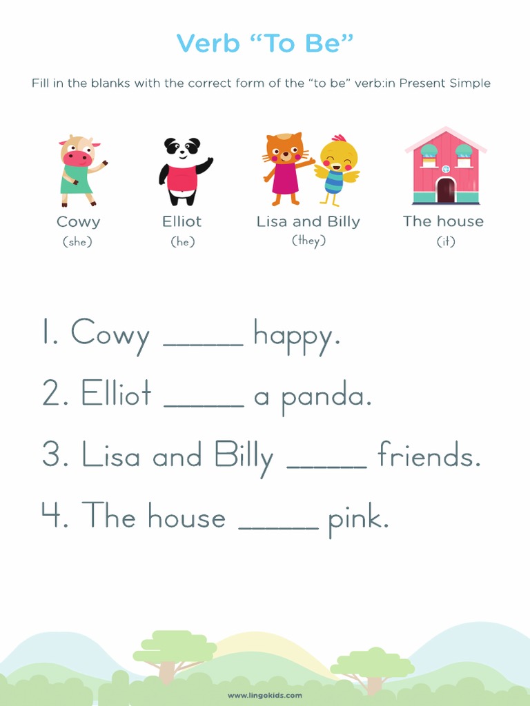 Fill in the Blanks: Verb "To Be" | PDF