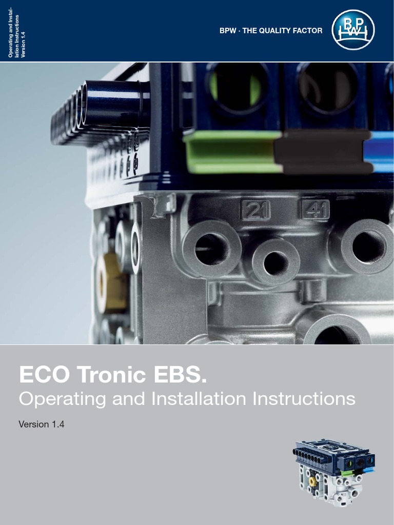 BPW EA EBS - 37041103e PDF | PDF | Anti Lock Braking System | Trailer ...