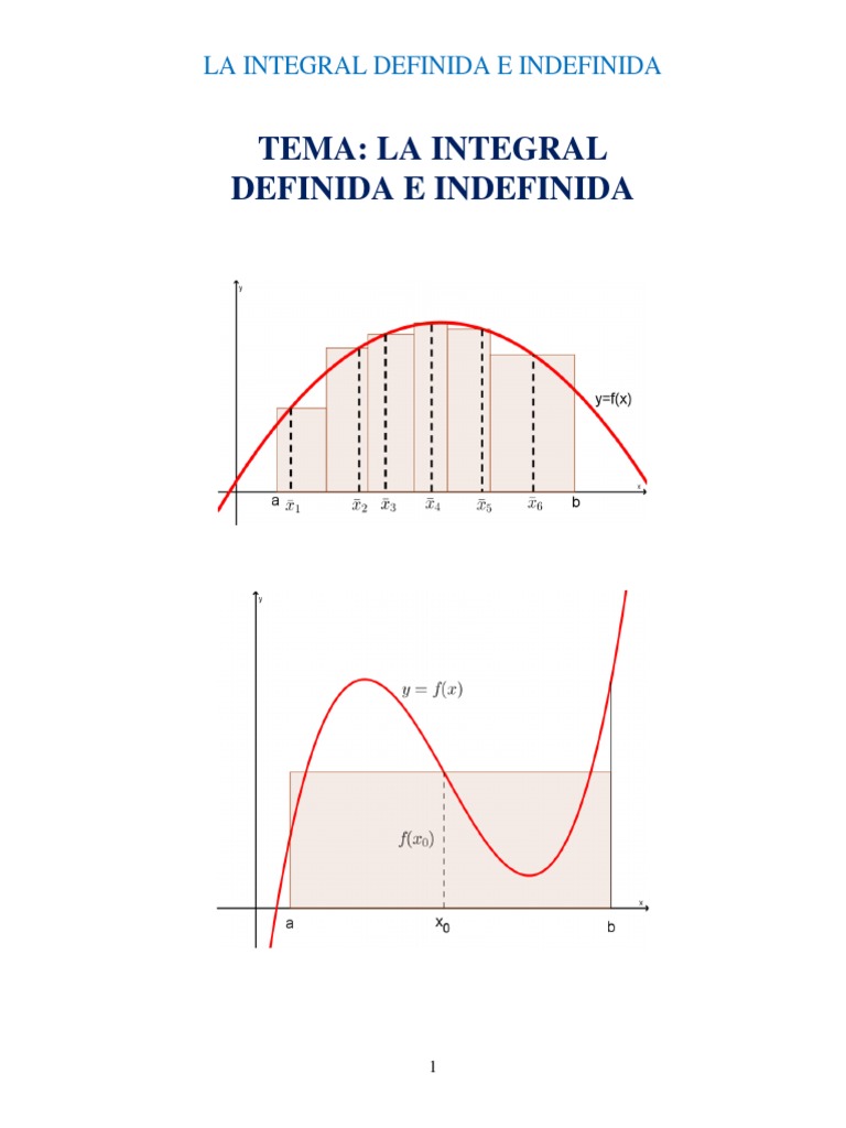 La Integral Definida E Indefinida | Integral | Derivado