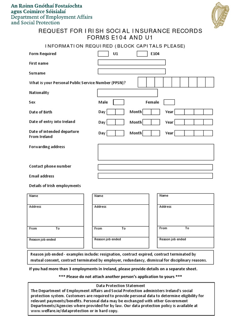 U1 | PDF | Unemployment Benefits | Welfare