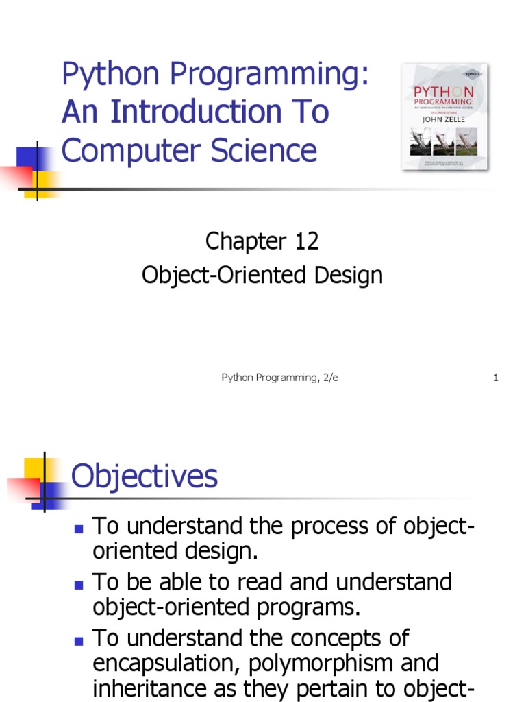 Python Programming: An Introduction To Computer Science: Object-Oriented Design | Download Free ...