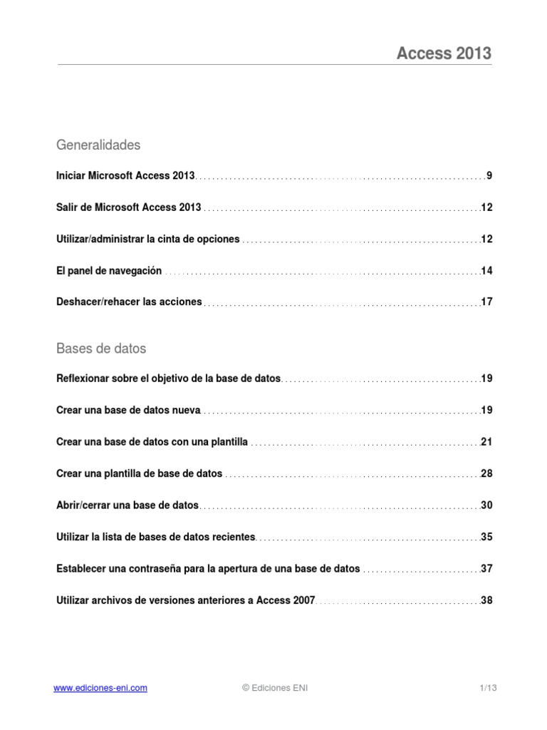 Access 2013 - Libro de Referencia PDF | PDF | Point and Click | Ventana ...