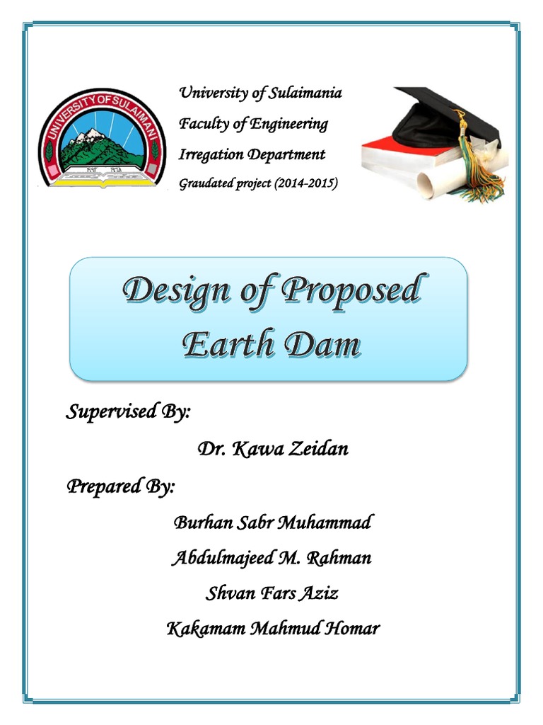 Design of Proposed Earth Dam PDF | PDF | Clay | Dam