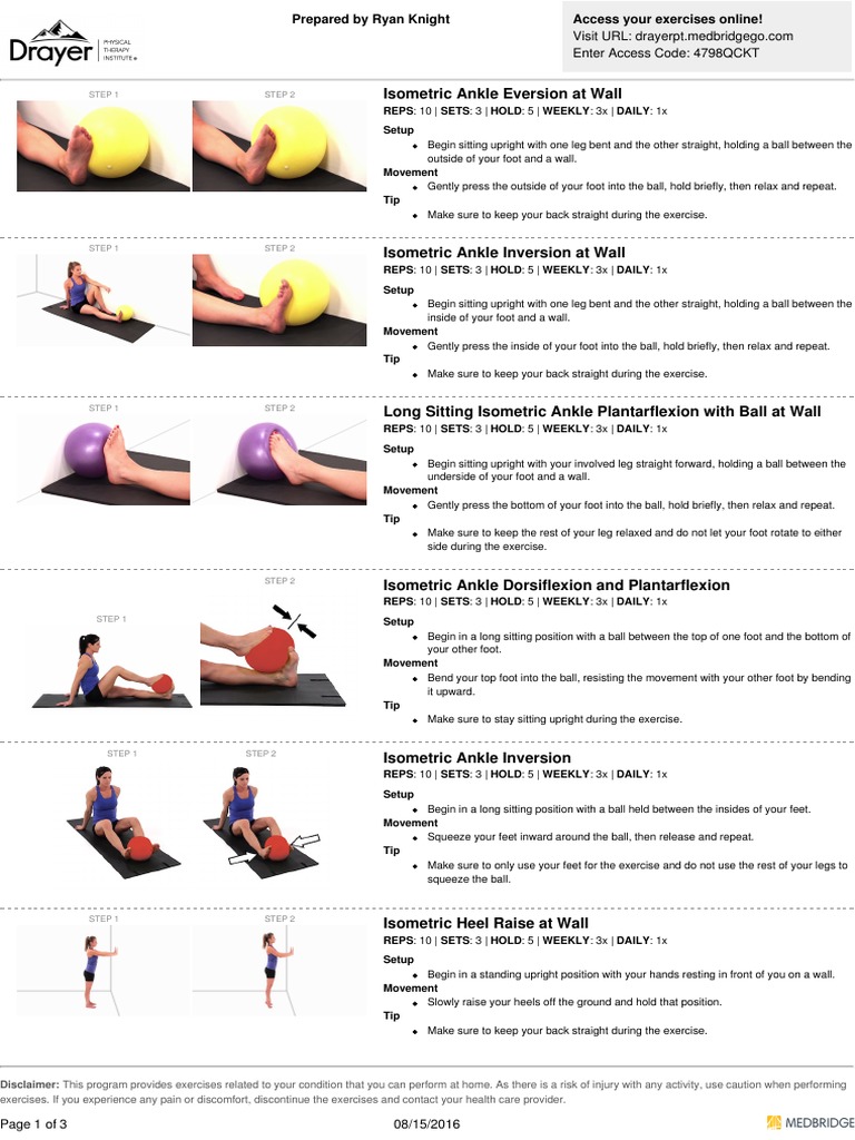 Ankle Strength | PDF | Foot | Anatomical Terms Of Motion