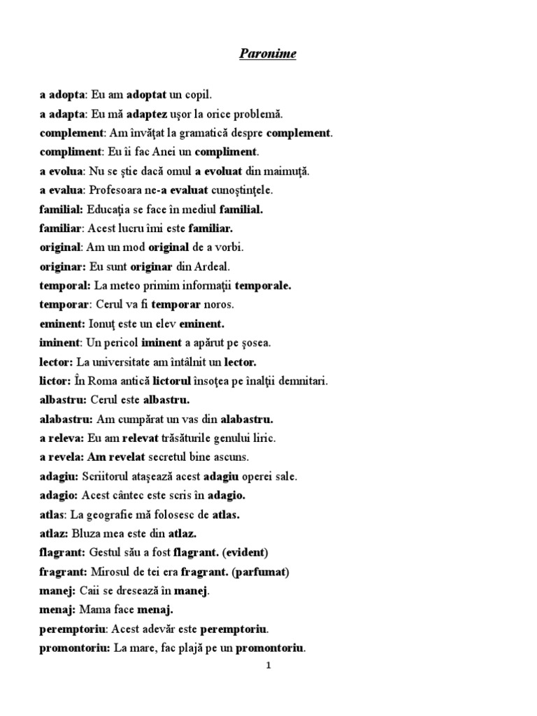 Paronime | PDF