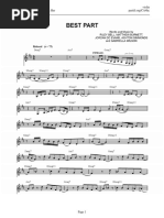 BEST PART - Daniel Caesar Piano Sheet Music | PDF | Entertainment (General)