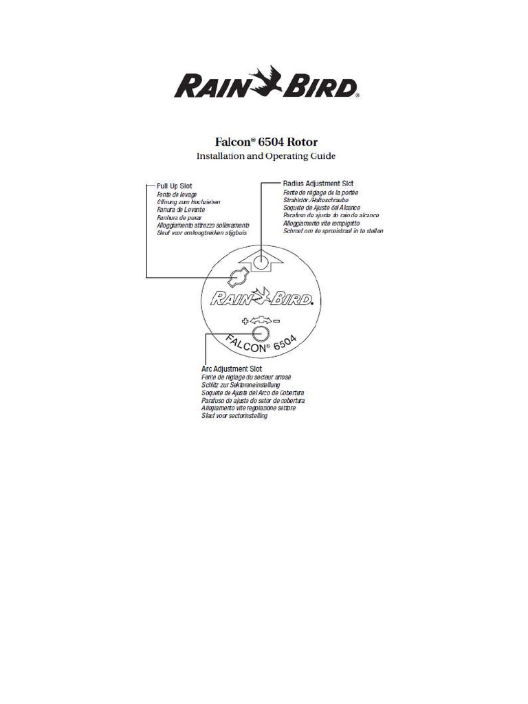 Rain Bird Falcon 6504 | PDF