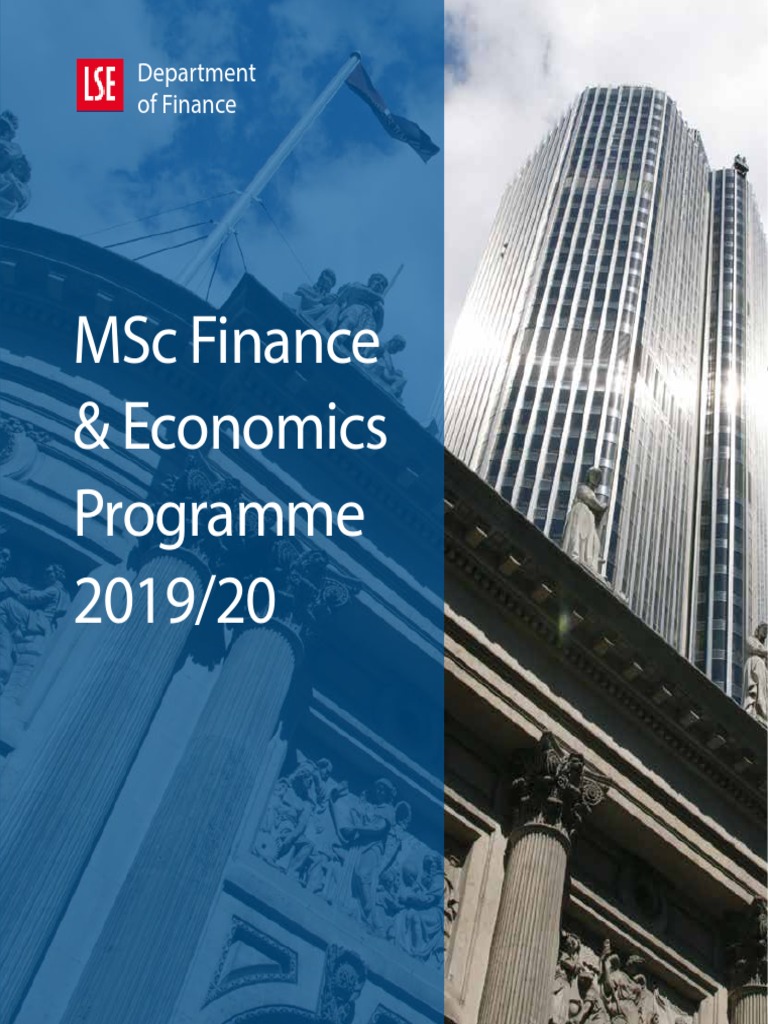 MSC Finance and Economics Brochure 2019 | PDF | Derivative (Finance ...