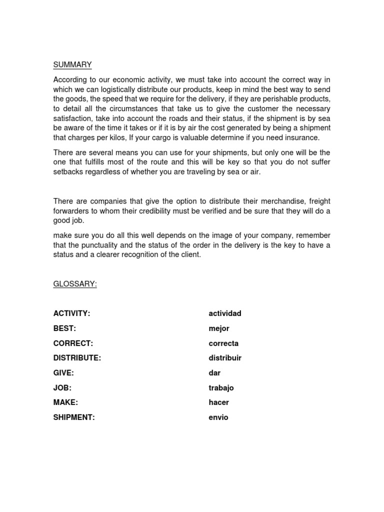 English Evidence Summary | PDF