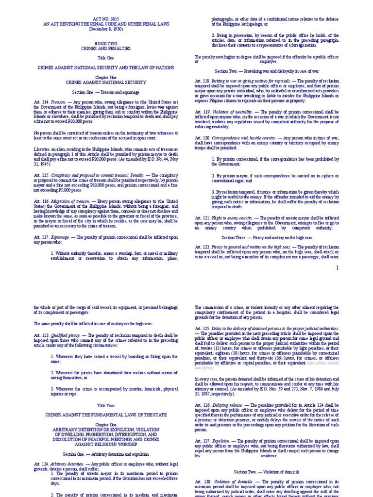 act-no-3815-an-act-revising-the-penal-code-and-other-penal-laws