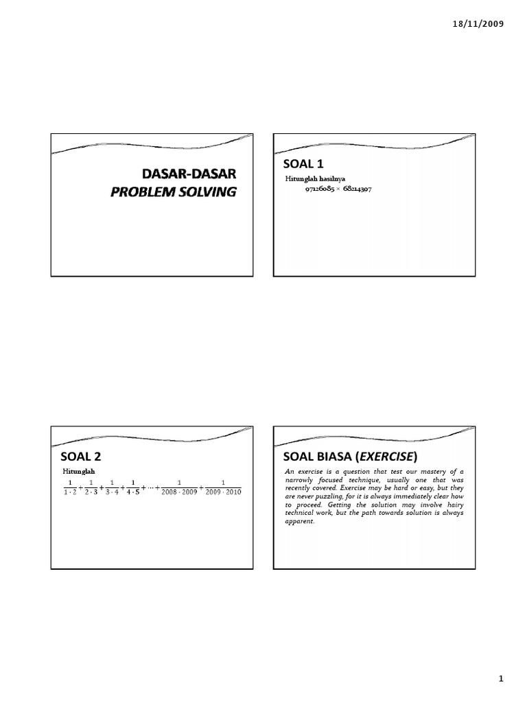 Strategi Pemecahan Masalah Matematika | PDF | Behavioural Sciences ...