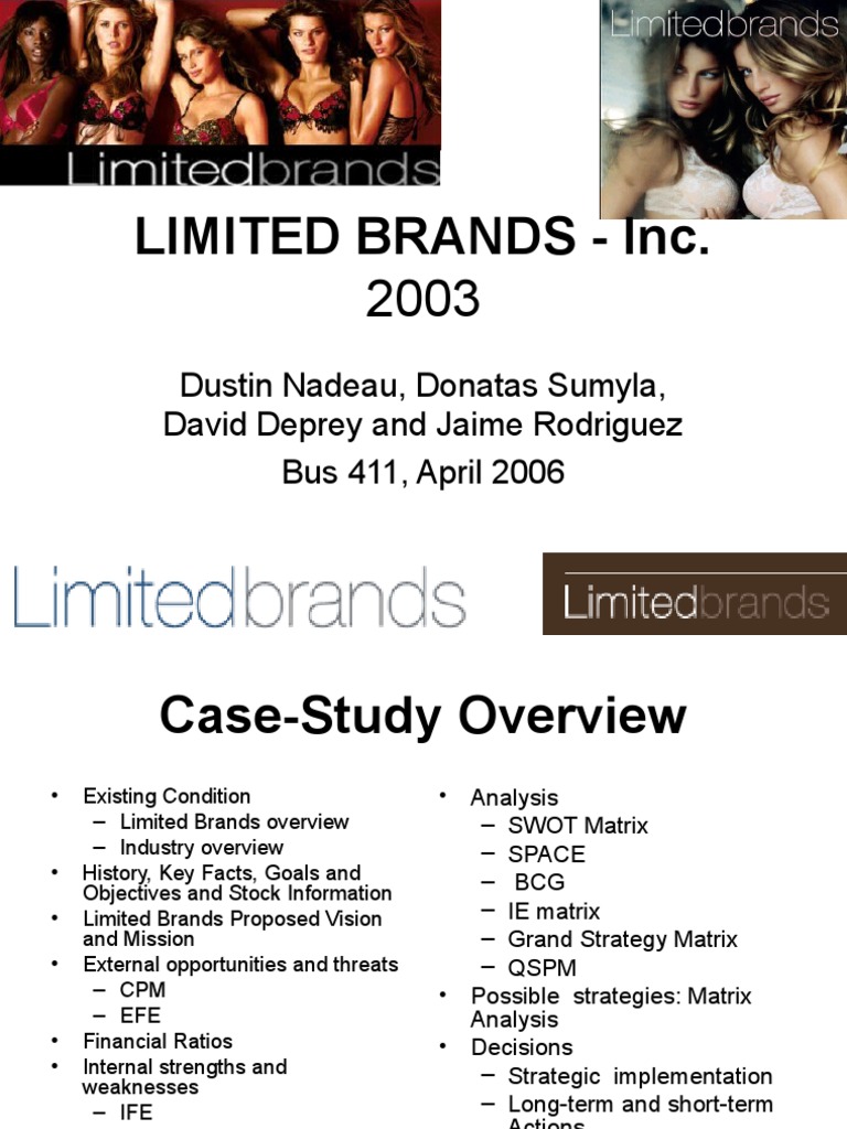Limited Brands Presentation | PDF | Victoria's Secret | Retail