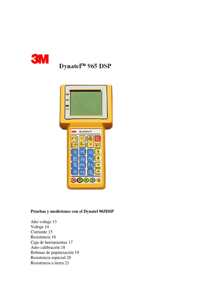 Pruebasymedicionesconel Dynatel 965 DSP | PDF | Cantidades fisicas ...