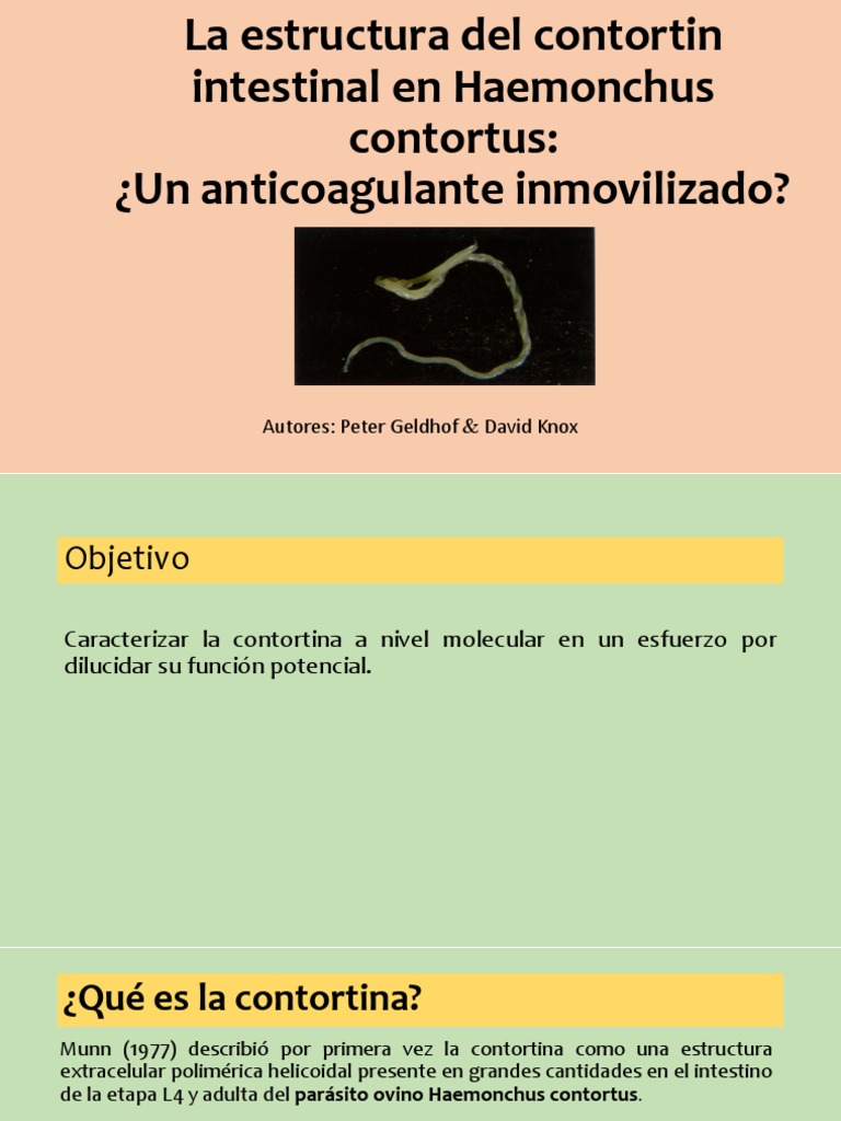 Haemonchus Contortus | PDF | Proteínas | Coagulación