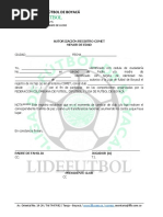 Solicitud Carta Pase | PDF | Códigos de fútbol | Asociación de Futbol