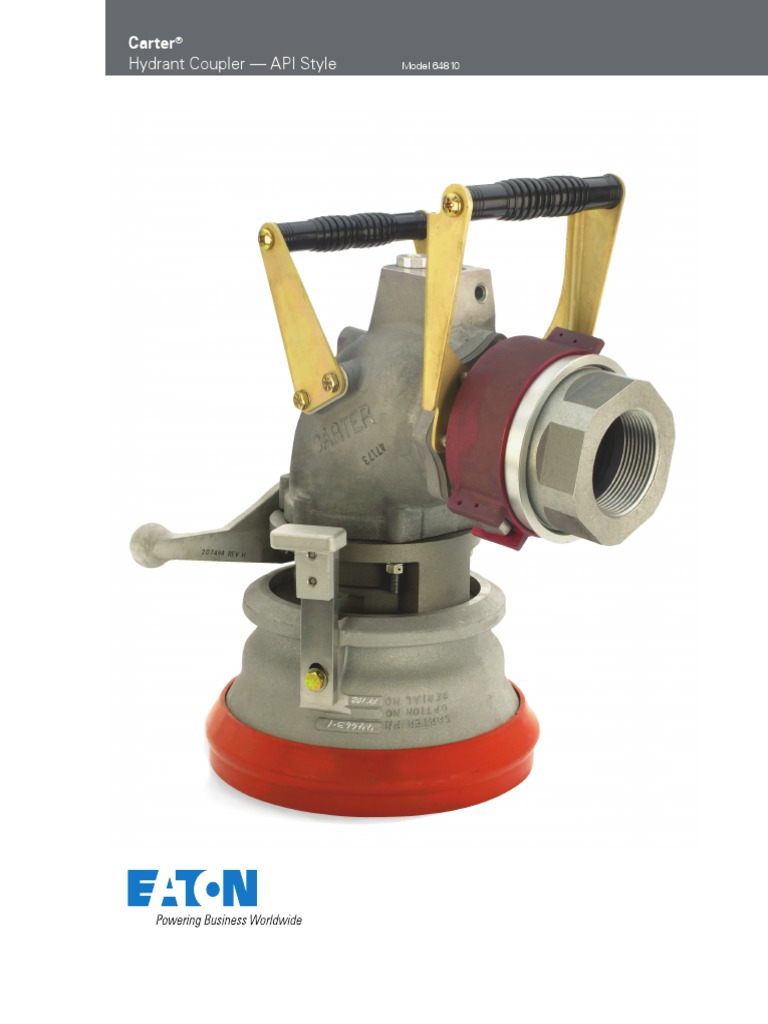 EATONCarterR Hydrant Coupler - API Style - Model 64810 | PDF | Valve ...