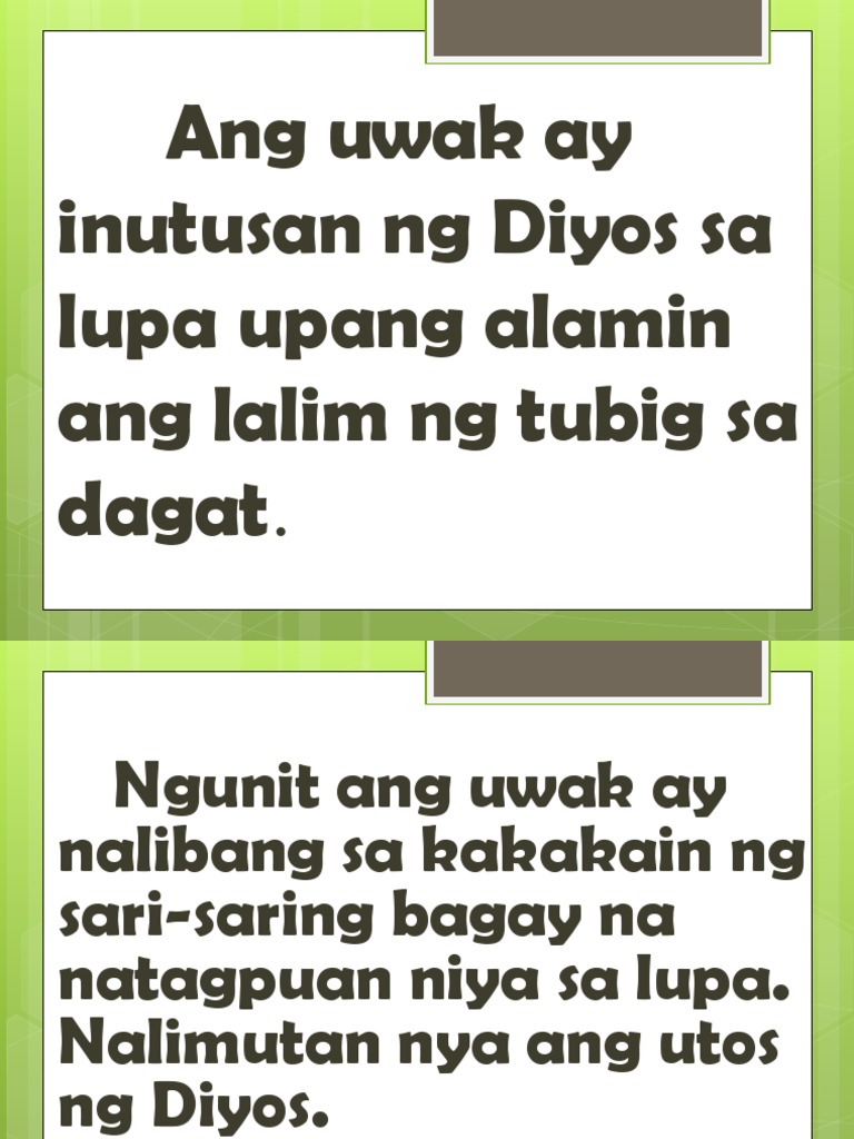 Ang Kalapati at Uwak | PDF