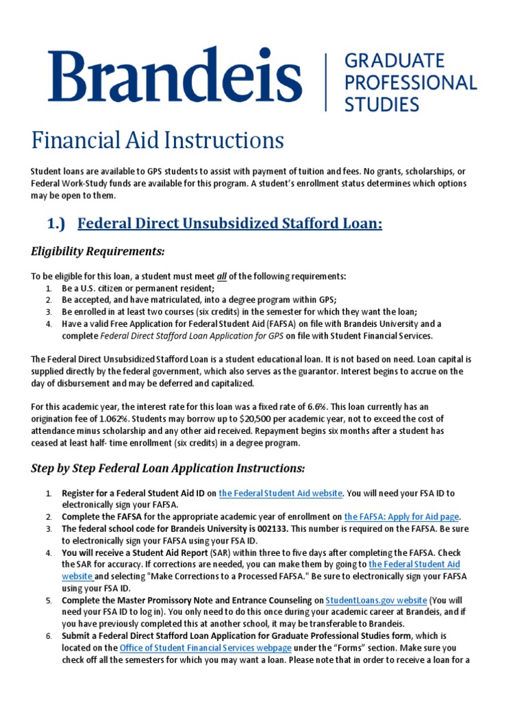 Gps Financial Aid Instructions 2019 2020 | PDF | Student Loan | Loans
