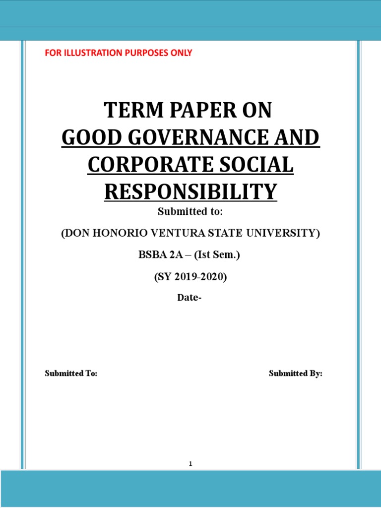 TERM PAPER Corporate Social Responsibility | PDF | Corporate Social ...