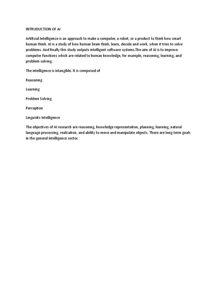 Intruduction Of-Wps Office | PDF | Artificial Intelligence | Intelligence (AI) & Semantics