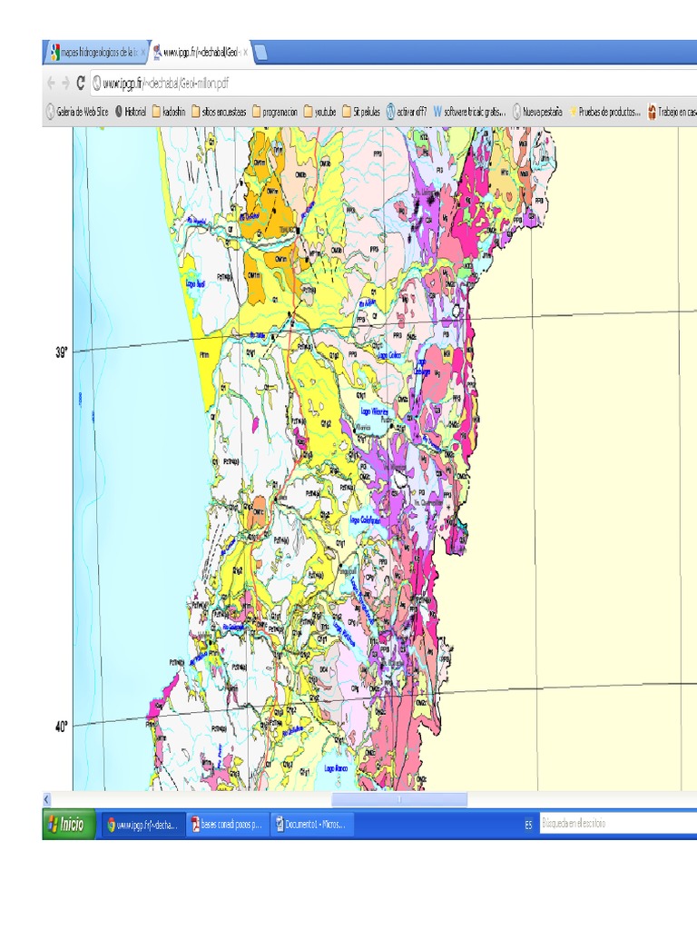 Mapa Geologico IX Region de Chile | PDF