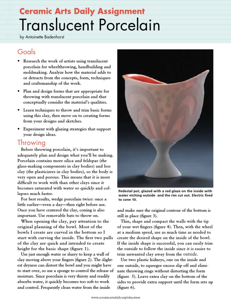 Translucent Porcelain | PDF | Pottery | Porcelain