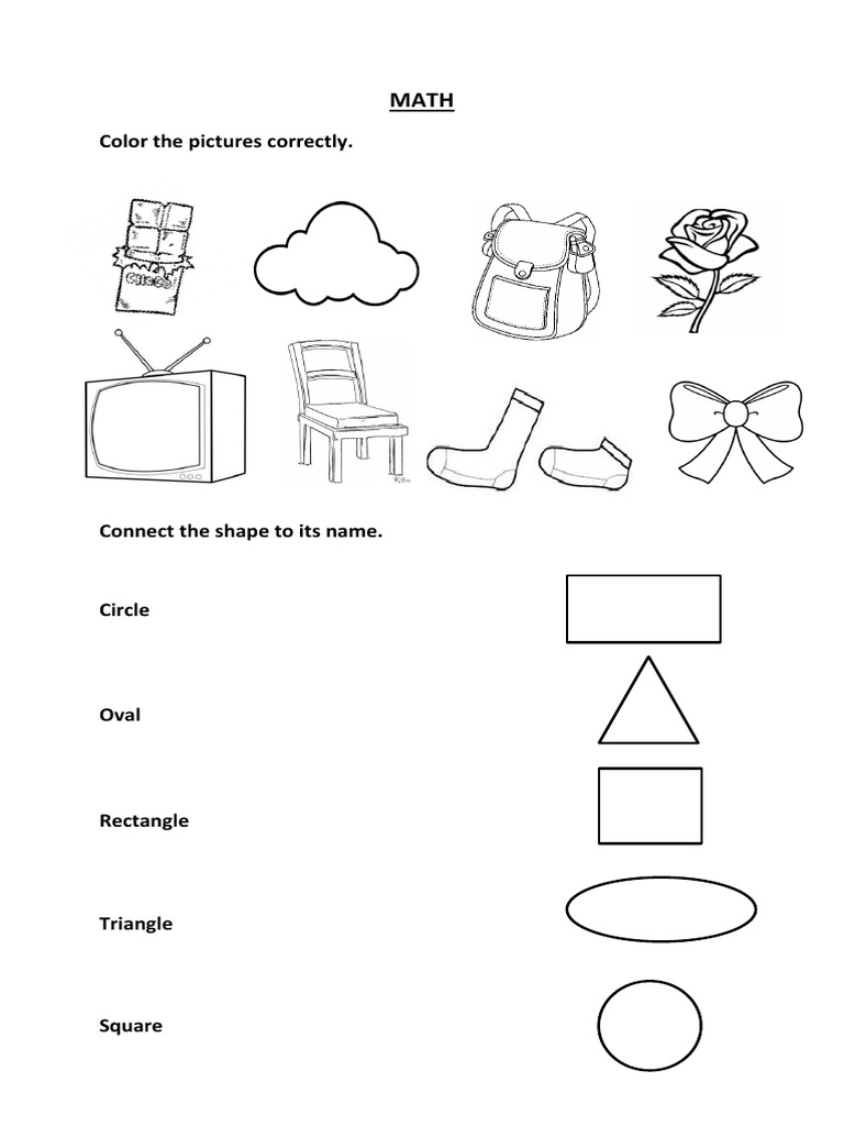 Color The Pictures Correctly | PDF