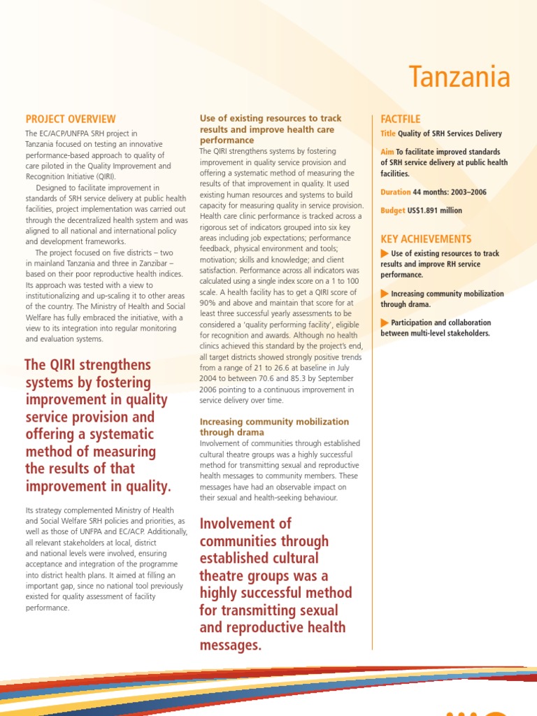 Unfpa Poverty Card Tan en | PDF | Tanzania | Health System