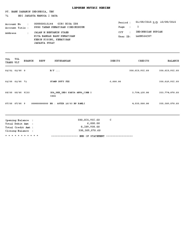 SOA | PDF | Debits And Credits | Jakarta