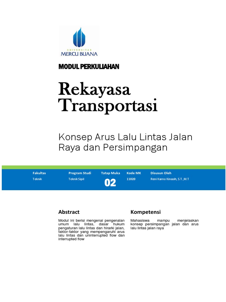 Rekayasa Transportasi Pdf