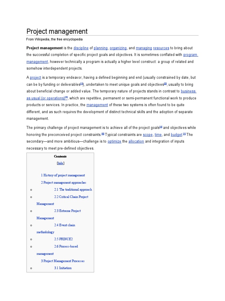Project Management | PDF | Project Management | Software Development Process