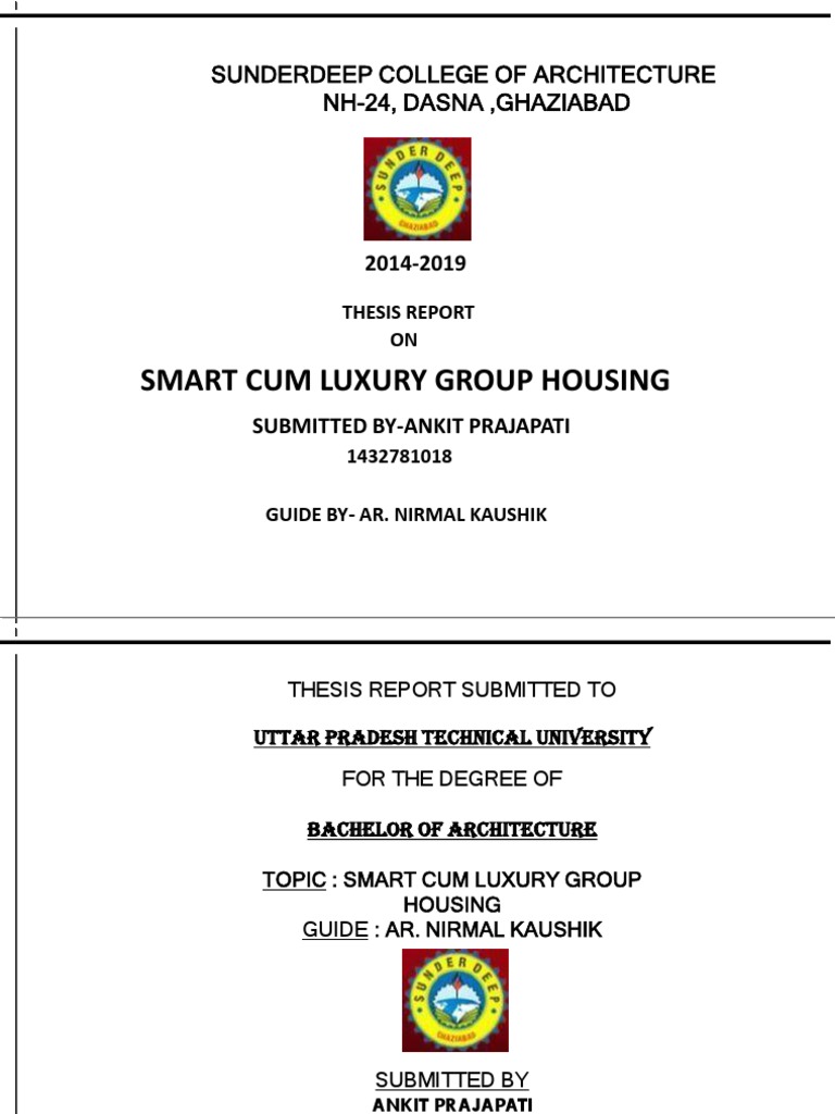 Smart Cum Luxury Group Housing: An Introduction to the Thesis on Developing an Intelligent and ...