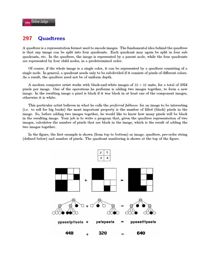 Quadtrees: × 32 Units, For A Total of 1024 | PDF | Computer Data | Scientific Modeling