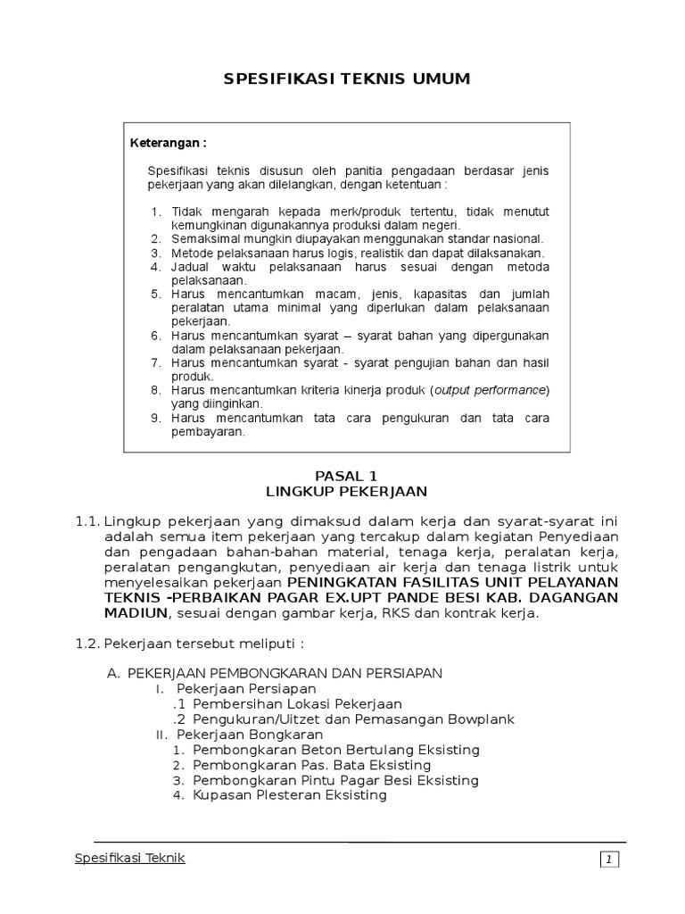 RKS Pagar | PDF