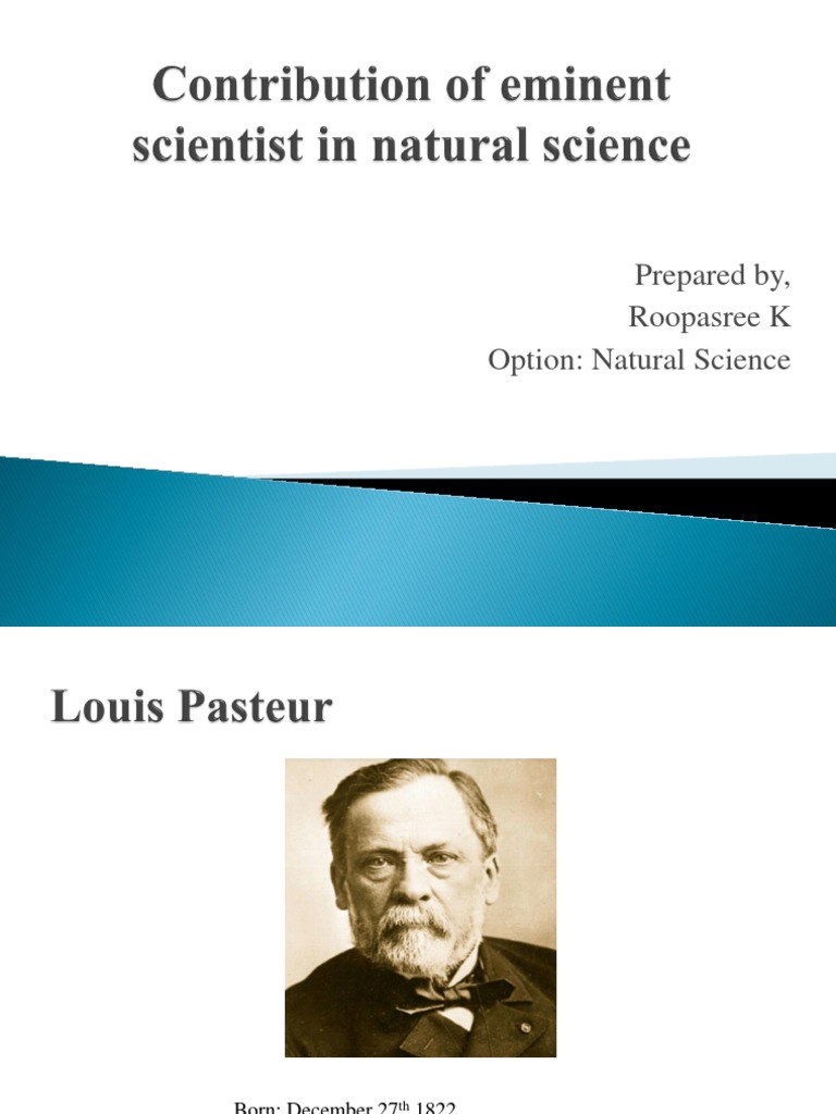 Contribution of Eminent Scientist in Natural Science | PDF